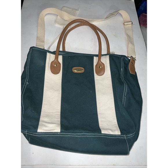 Bechamel | Bags | Bechamel Canvas Leather Crossbody Purse Hipster Boat ...